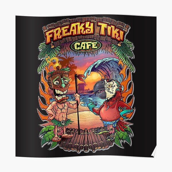 "Freaky Tiki" Poster for Sale by gantinama582 | Redbubble