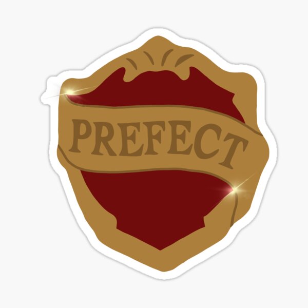 "Red prefect badge drawing " Sticker for Sale by sashawhiley | Redbubble