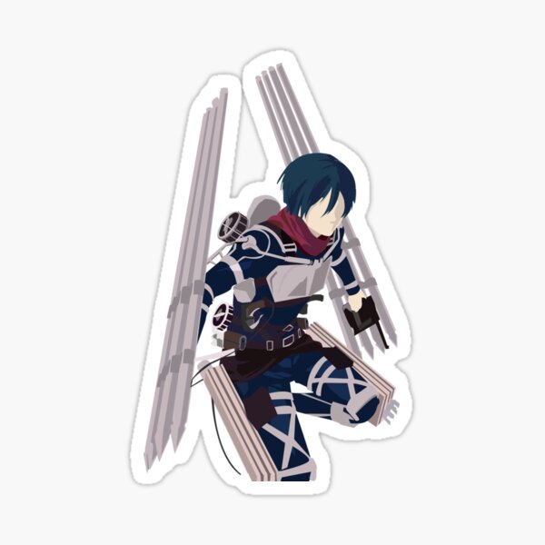 "Mikasa Ackerman " Sticker for Sale by Angrypuncake | Redbubble