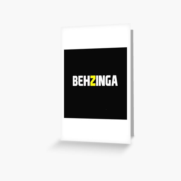 "Behzinga logo" Greeting Card by gibbiceps | Redbubble