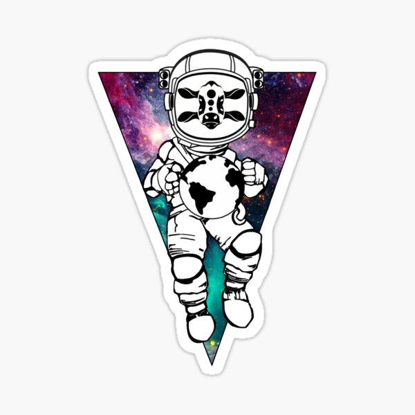 "Space Shuffle" Sticker by Lady-Butterfly | Redbubble