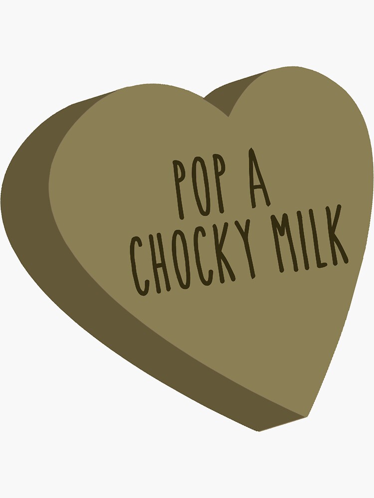 Pegatina «Pop A Chocky Milk Hacer que el dolor desaparezca Meme Heart ...