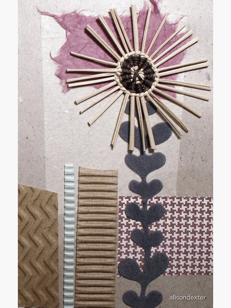 "straw flower collage" Sticker by alisondexter | Redbubble