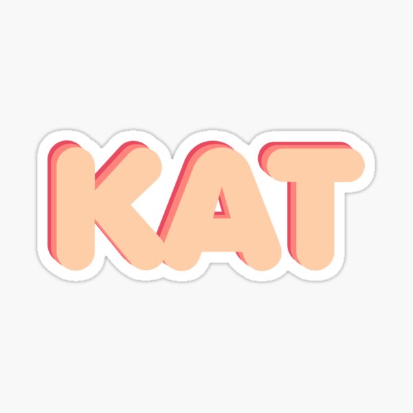 "Kat" Sticker by ampp | Redbubble