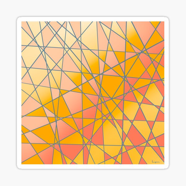 "Crossing Lines" Sticker by Ligeometry | Redbubble