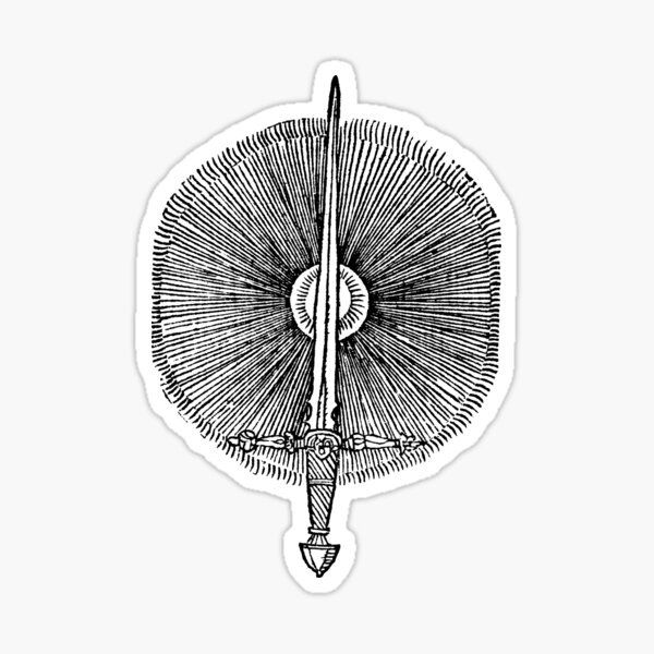 "Ornate Sword" Sticker for Sale by Megatrip | Redbubble
