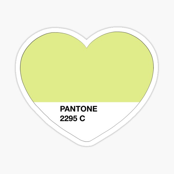 "Pantone Heart in 2295 C" Sticker by GhostLonging | Redbubble