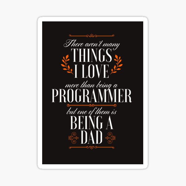 "Programmer Dad" Sticker by alamicrodev | Redbubble