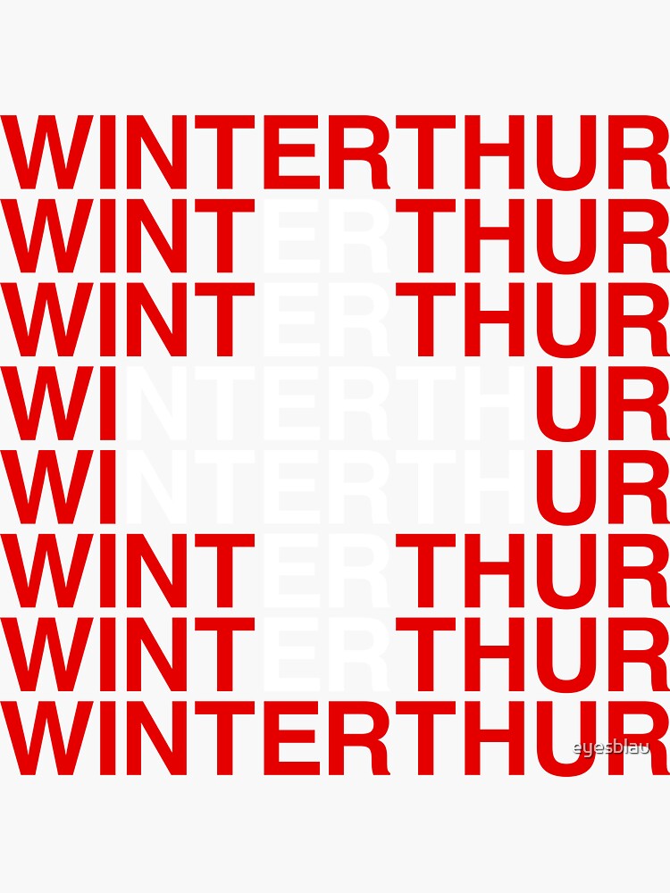 "WINTERTHUR Swiss Flag" Sticker by eyesblau | Redbubble