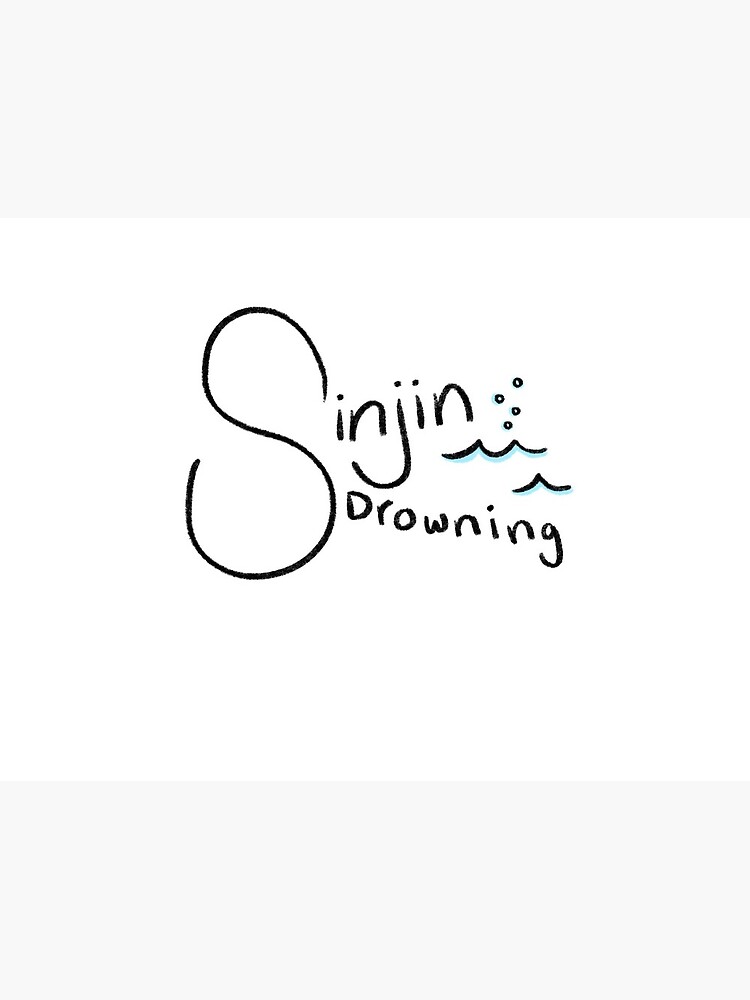"Sinjin Drowning Custom Designed Logo" Art Print by CJRondeau | Redbubble