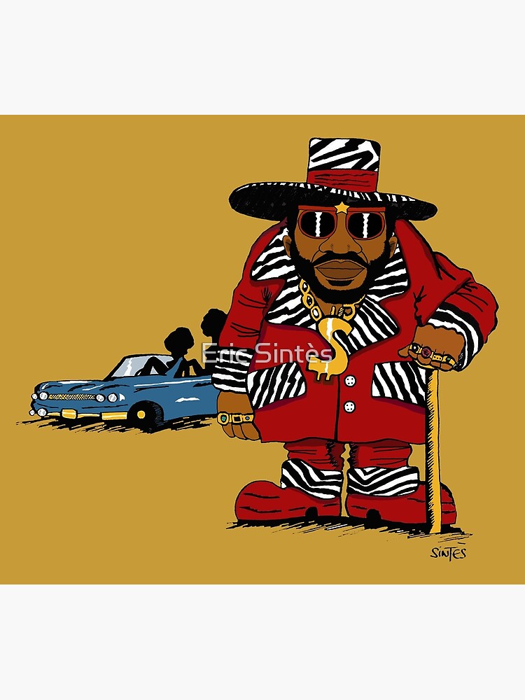 "Pimp with Cadillac." Framed Art Print for Sale by ericsintes | Redbubble