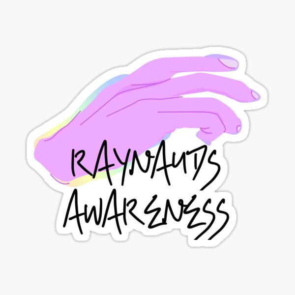 "Raynaud's Awareness Month" Sticker for Sale by Ngaiseot | Redbubble