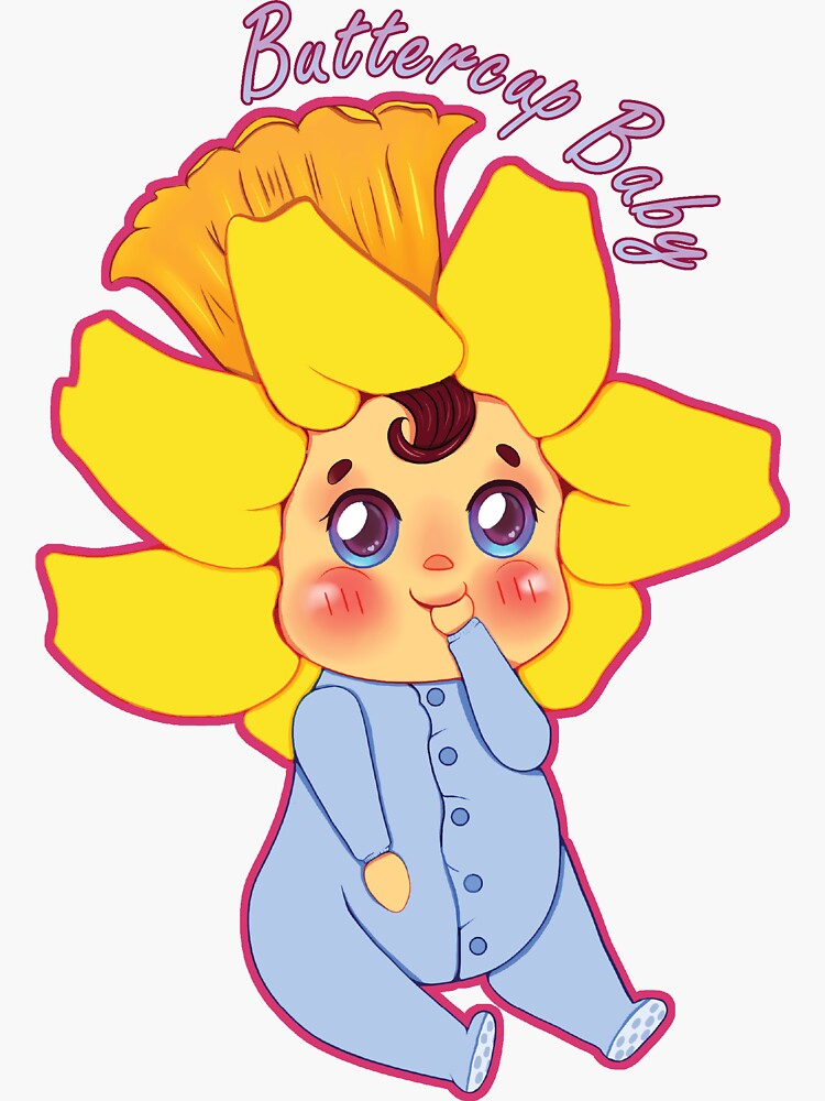 "Buttercup Baby" Sticker by tanyaartshop | Redbubble