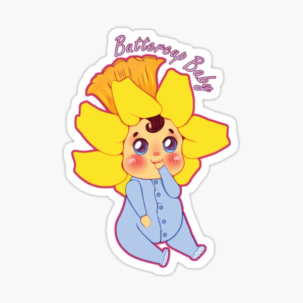 "Buttercup Baby" Sticker by tanyaartshop | Redbubble