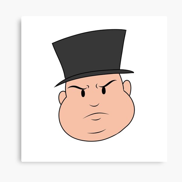 "Angry Sir Topham Hatt" Canvas Print by drink-n-draw | Redbubble