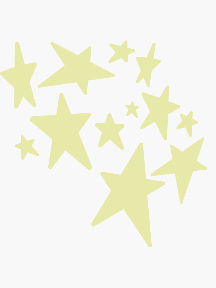 "yellow stars" Sticker by terracottacloud | Redbubble
