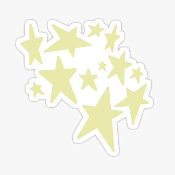 "yellow stars" Sticker by terracottacloud | Redbubble