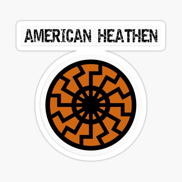 "Pagan Asatru American Heathen Sunwheel" Sticker for Sale by K-G-I ...