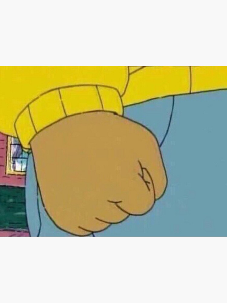 "Arthur fist meme" Sticker for Sale by hugoff321 | Redbubble