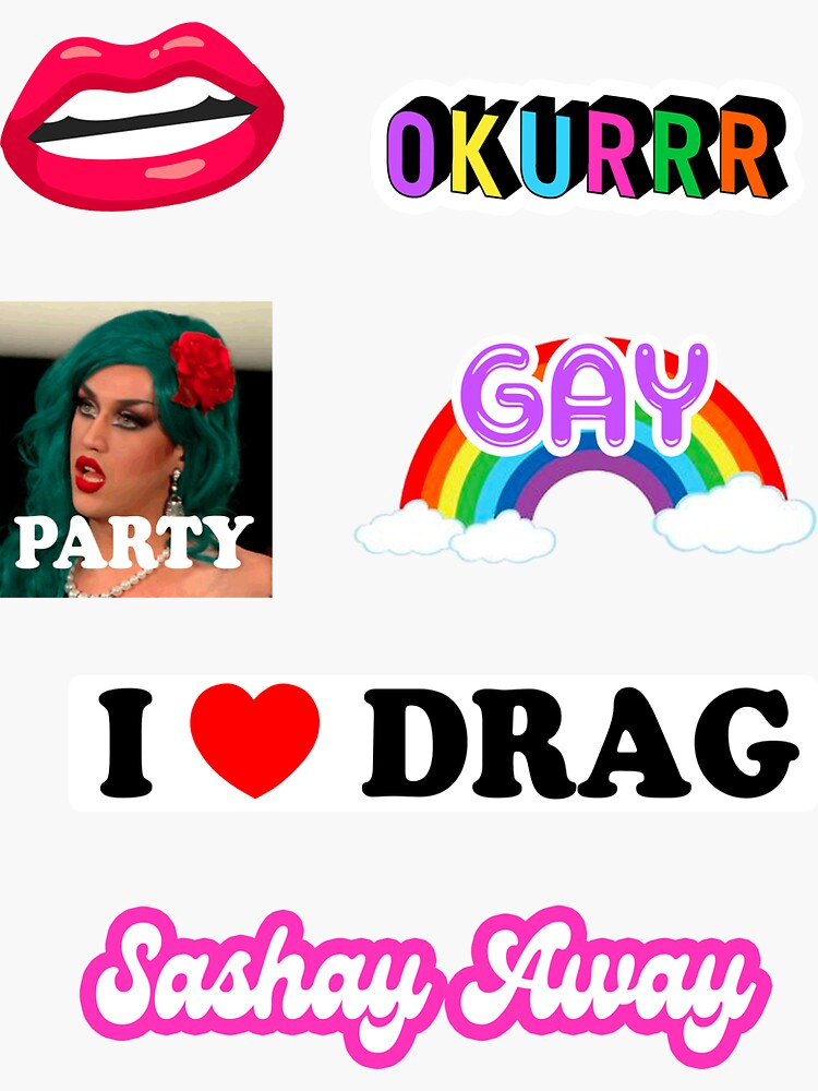 "Rupaul's sticker set | I LOVE DRAG" Sticker for Sale by Dragalixious ...