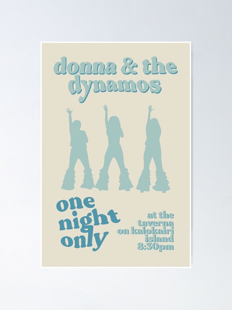 "Donna & the Dynamos" Poster for Sale by honeydesigns | Redbubble