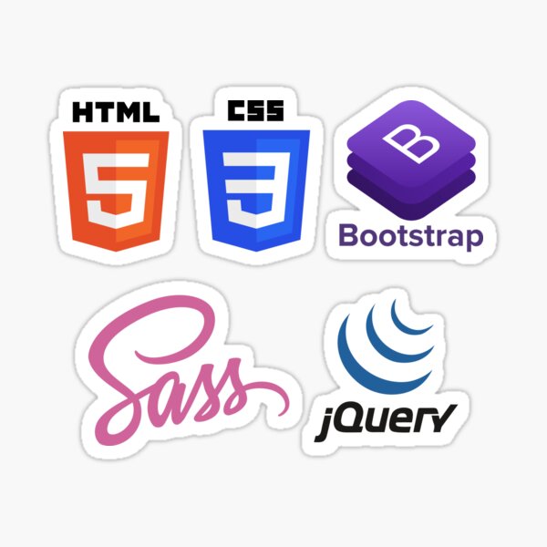 "Basic Web Logo Pack" Sticker for Sale by Dev-Stuff | Redbubble