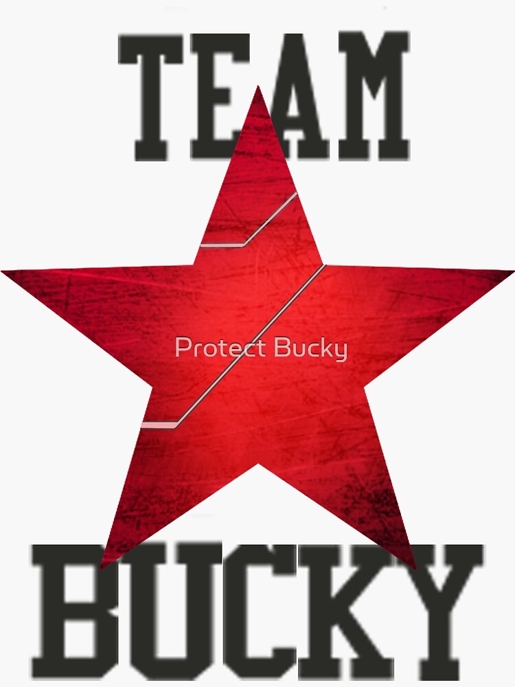 "Team Bucky" Sticker for Sale by Protect Bucky | Redbubble