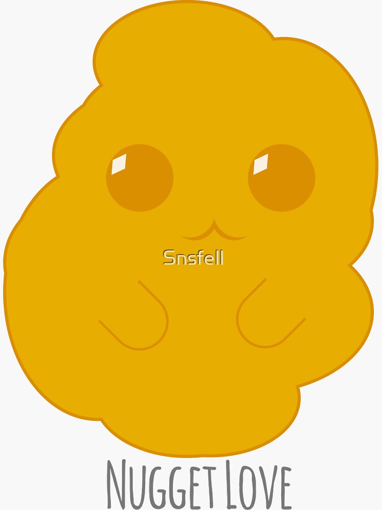 "Nugget Love" Sticker for Sale by Snsfell | Redbubble