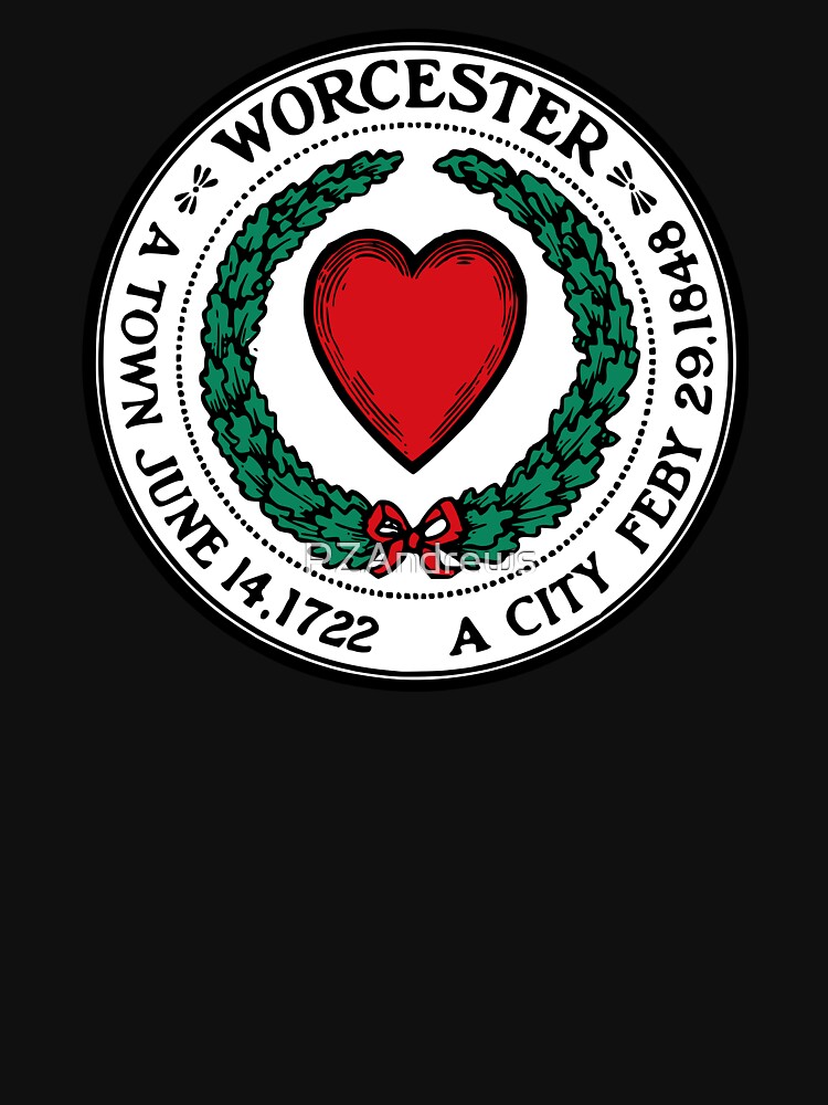 "Seal of Worcester, Massachusetts" T-shirt for Sale by PZAndrews ...