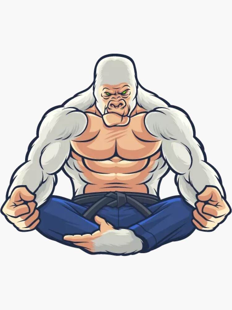 "Angry Ape" Sticker for Sale by VeeruK | Redbubble