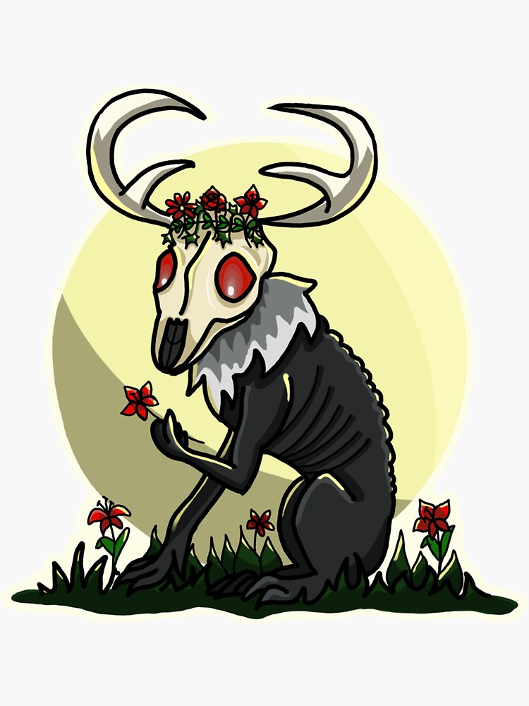 "Cute Wendigo " Sticker for Sale by Ebennz | Redbubble