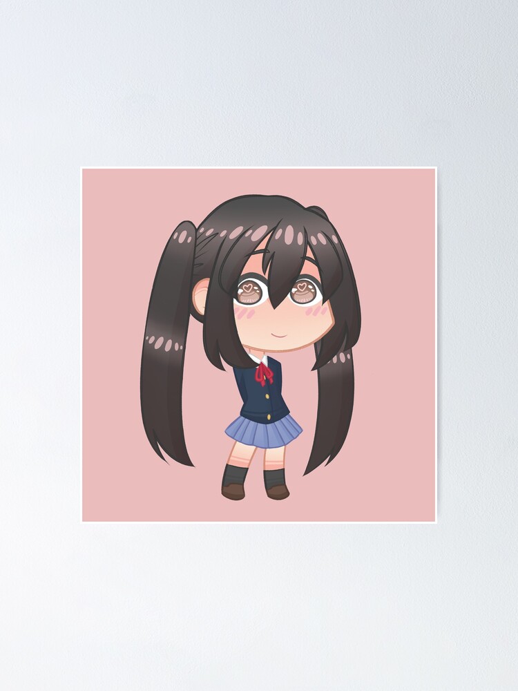 "Azusa K-On! Chibi " Poster for Sale by nanoyuu | Redbubble