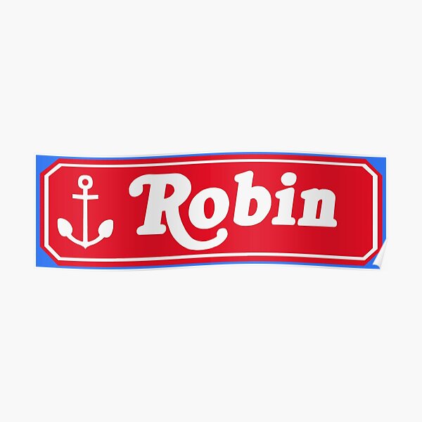 "Stranger Things Robin Name Tag" Poster by Lottie555 | Redbubble