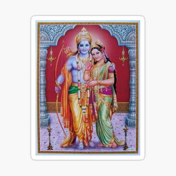 "Lord Ram" Sticker for Sale by FlashyFay | Redbubble