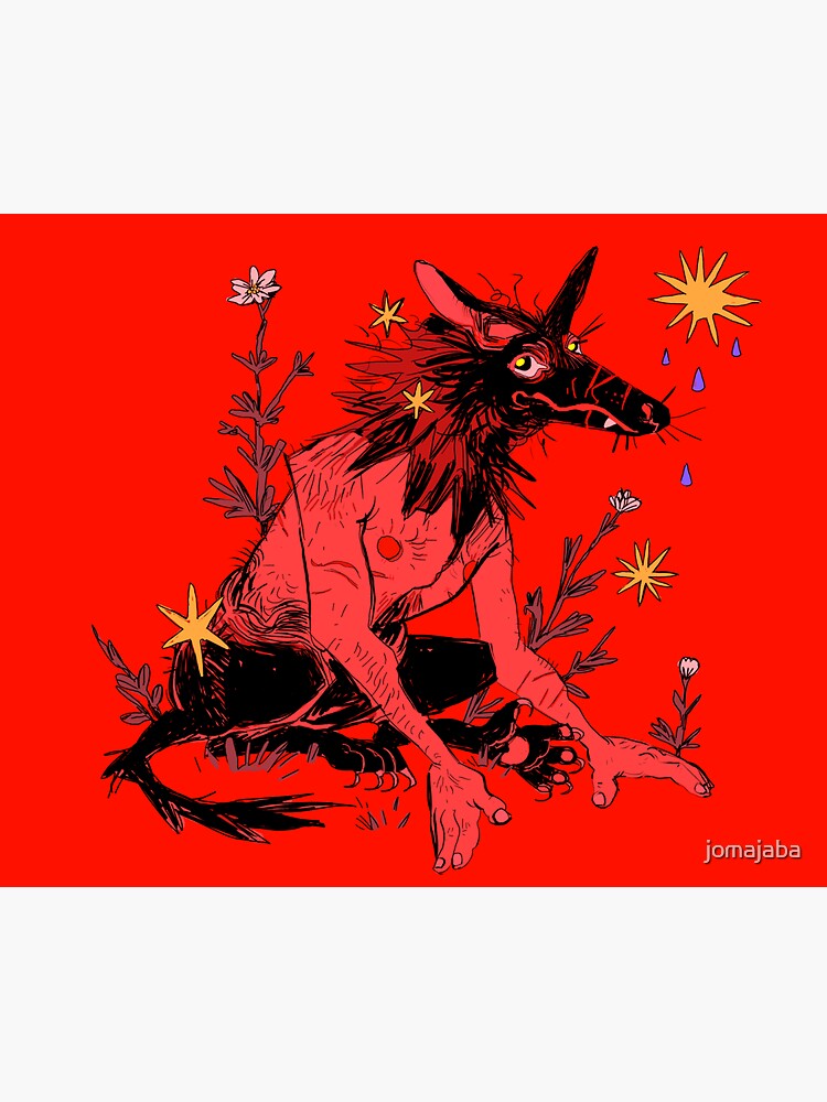 "Topheavy Werewolf" Sticker for Sale by jomajaba | Redbubble