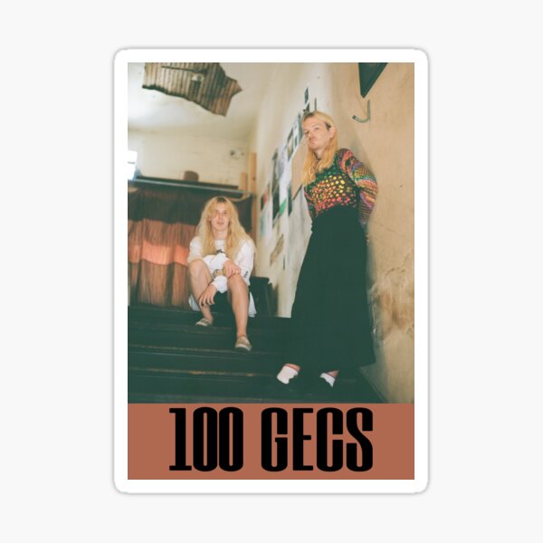 "100 Gecs Poster" Sticker for Sale by nicolepee | Redbubble