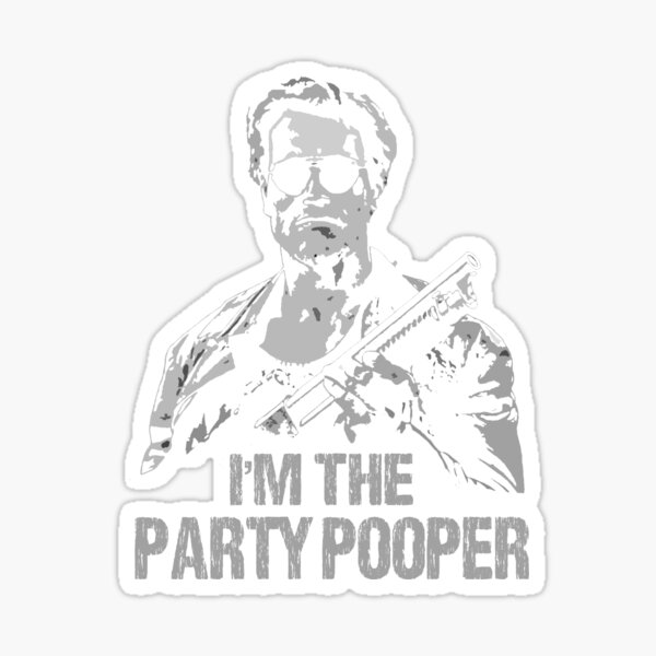 "John Kimble Party Pooper" Sticker for Sale by freestyleINK | Redbubble
