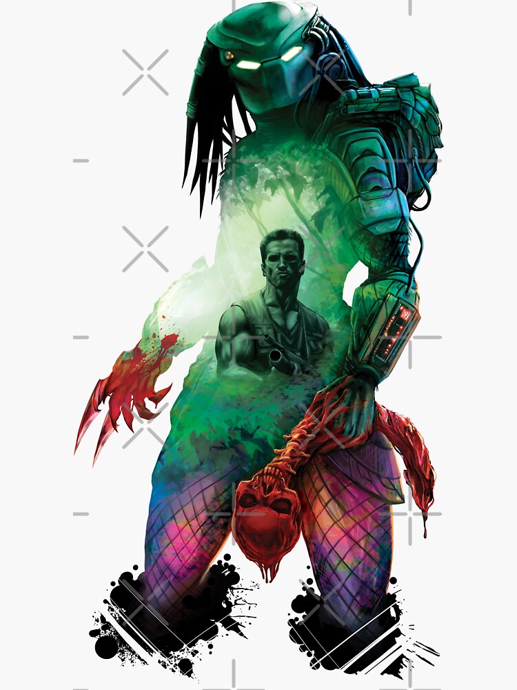 "Hunter's Game- Predator" Sticker for Sale by Cyanideart | Redbubble