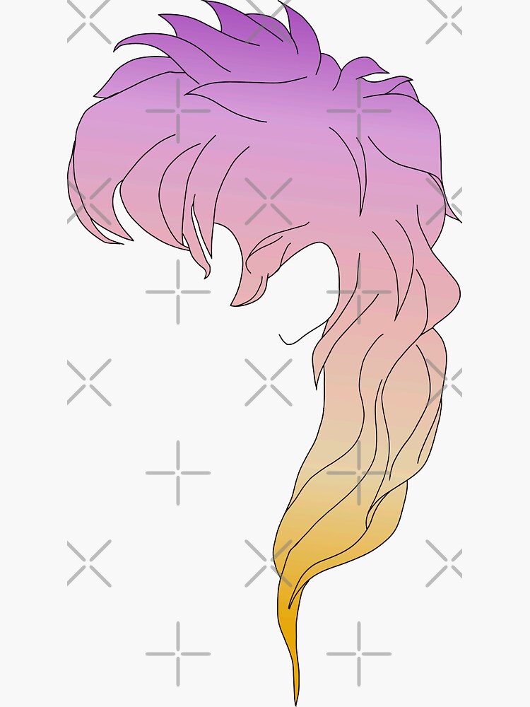 "Trixic Pride Mullet" Sticker for Sale by failephant-art | Redbubble