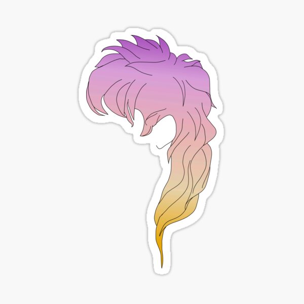 "Trixic Pride Mullet" Sticker for Sale by failephant-art | Redbubble