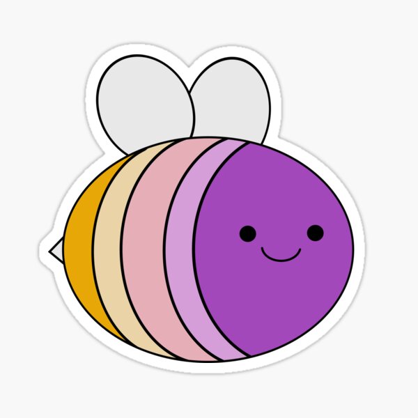 "Happy Bee Trixic Pride" Sticker for Sale by failephant-art | Redbubble