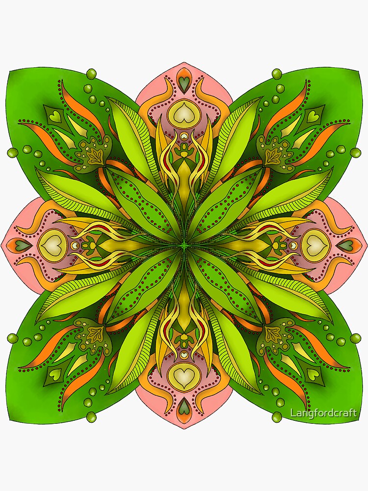 "Contemplation 4" Sticker by Langfordcraft | Redbubble