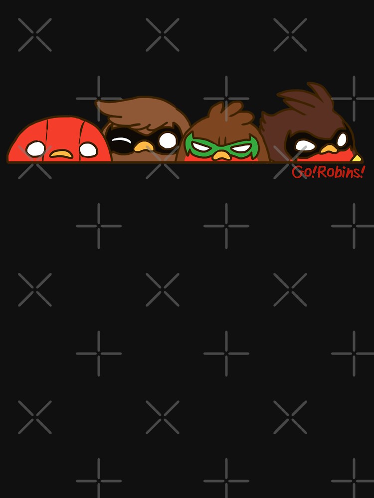 "Go!Robins! - Robin Row" T-shirt by yolinart | Redbubble