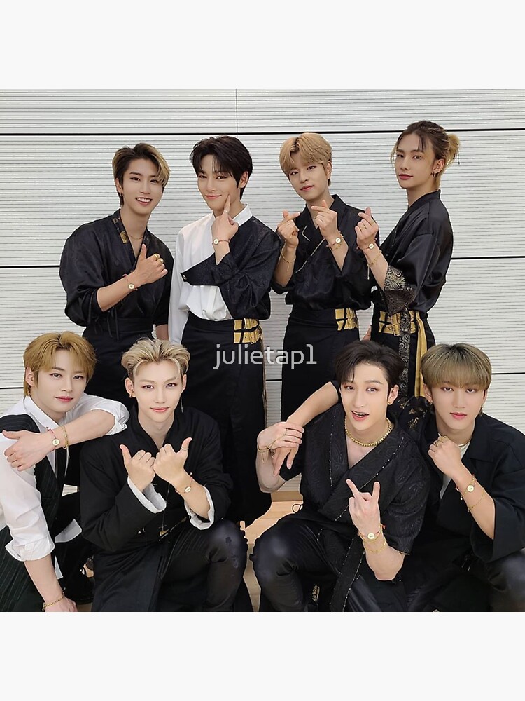 "Stray Kids ot8" Sticker for Sale by julietap1 | Redbubble