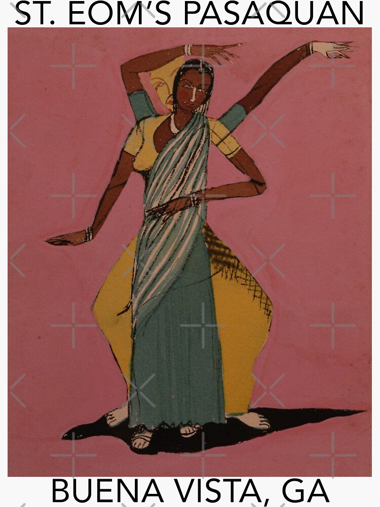 "Dancing Goddesses" Sticker for Sale by Pasaquan | Redbubble