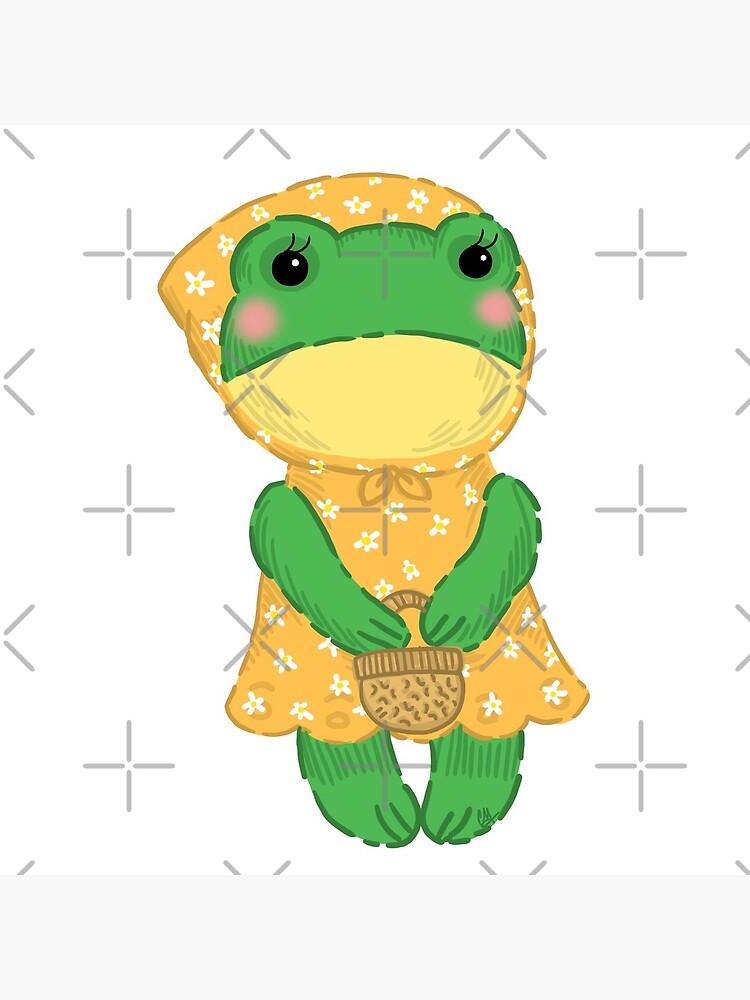 "Cottagecore Frog" Art Print by KyaArt | Redbubble
