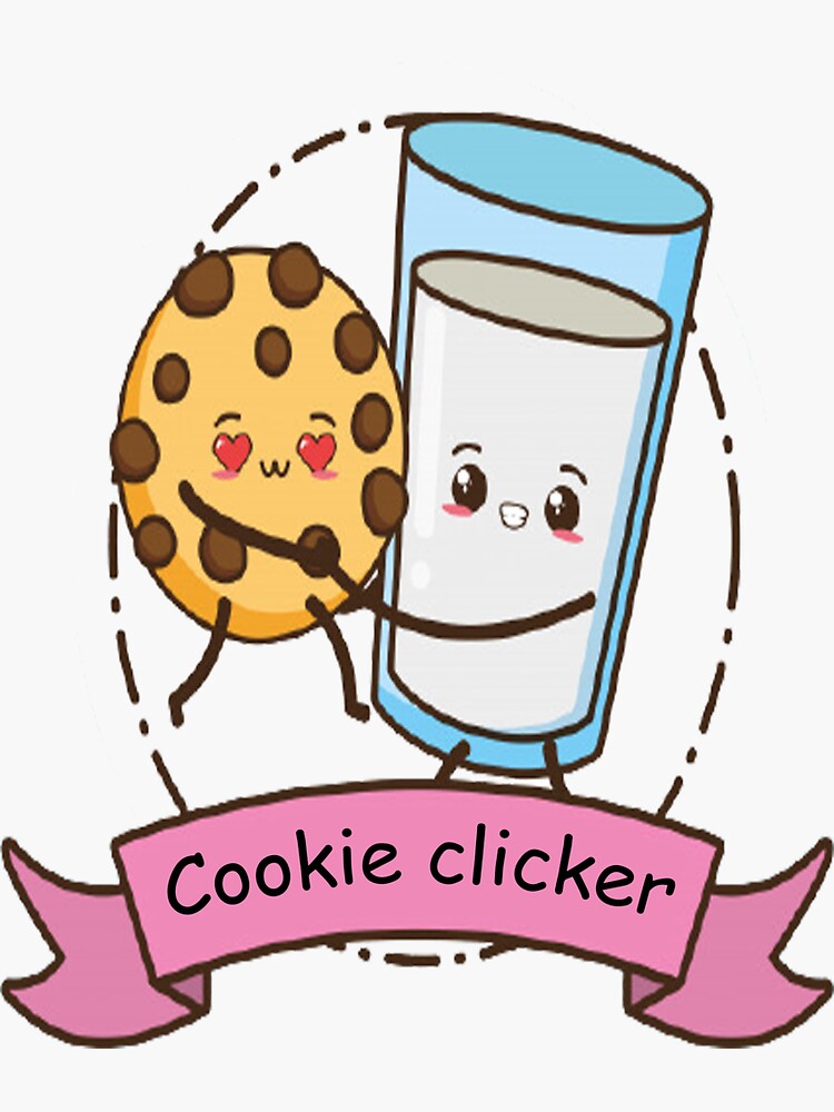 "Cookie clicker cartoon style" Sticker for Sale by benbear76 | Redbubble
