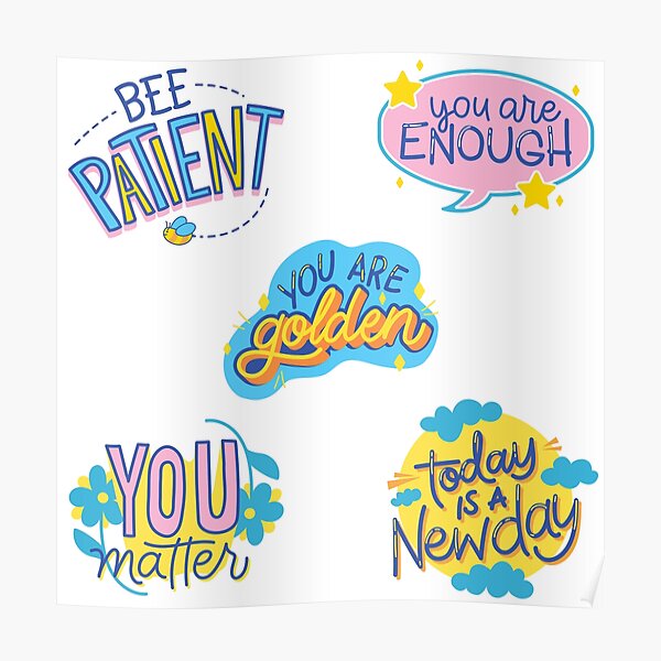 Inspirational Words About Life Stay Positive Sticker Pack You Got inspirational-words-about-life-stay-positive-sticker-pack-you-got