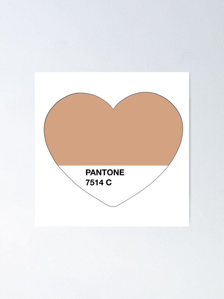 "Pantone Heart in 7514 C" Poster by GhostLonging | Redbubble