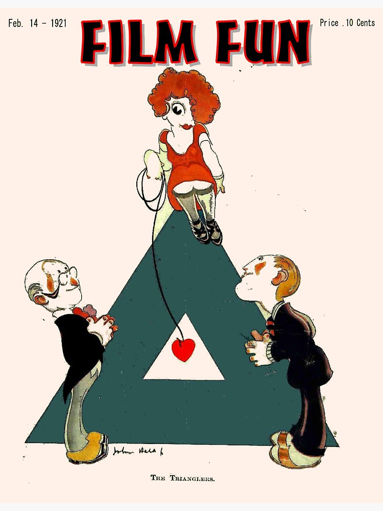 " FILM FUN MAGAZINE : Vintage 1921 Advertising Prints" Sticker for Sale ...